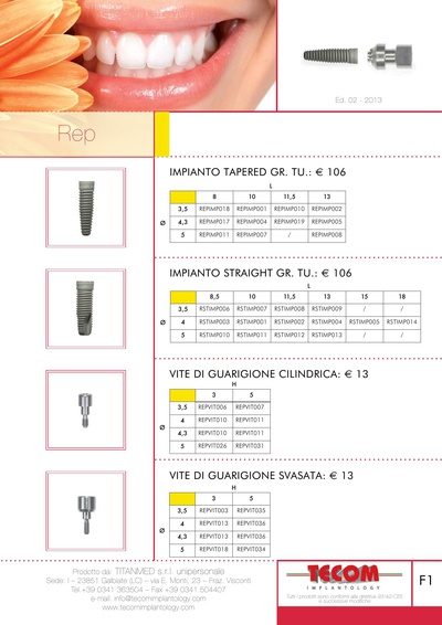 Tecom Implantology REP CC Dental Implant | SpotImplant