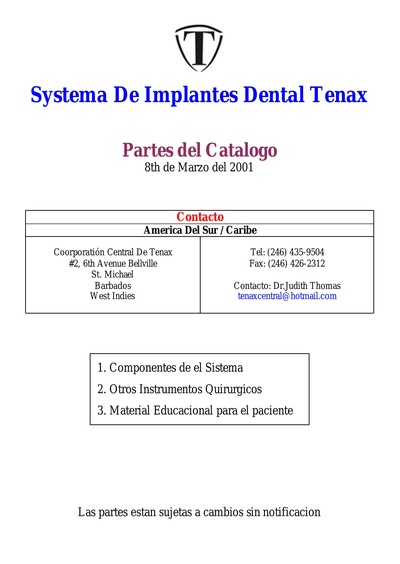 Tenax Implant Tenax Implant Dental Implant | SpotImplant