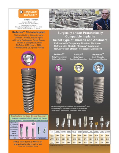 Implant Direct ReActive Dental Implant | SpotImplant