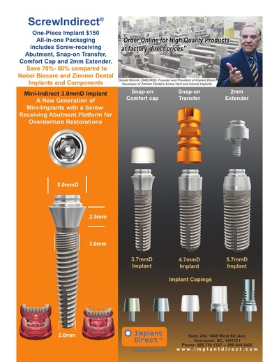 Implant Direct ScrewIndirect (Wide) Dental Implant | SpotImplant