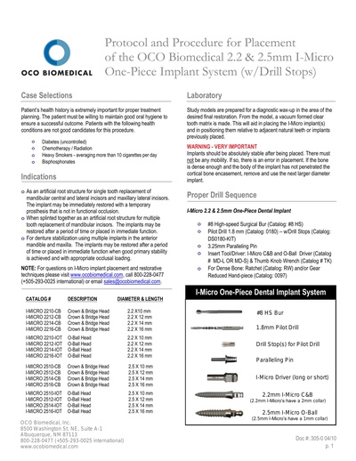 OCO Biomedical Implantes dentários | SpotImplant