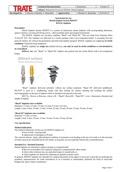 Trate AG Dental Implants | SpotImplant