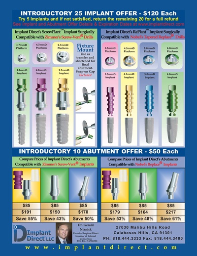 Implant Direct ScrewPlant Dental Implant | SpotImplant