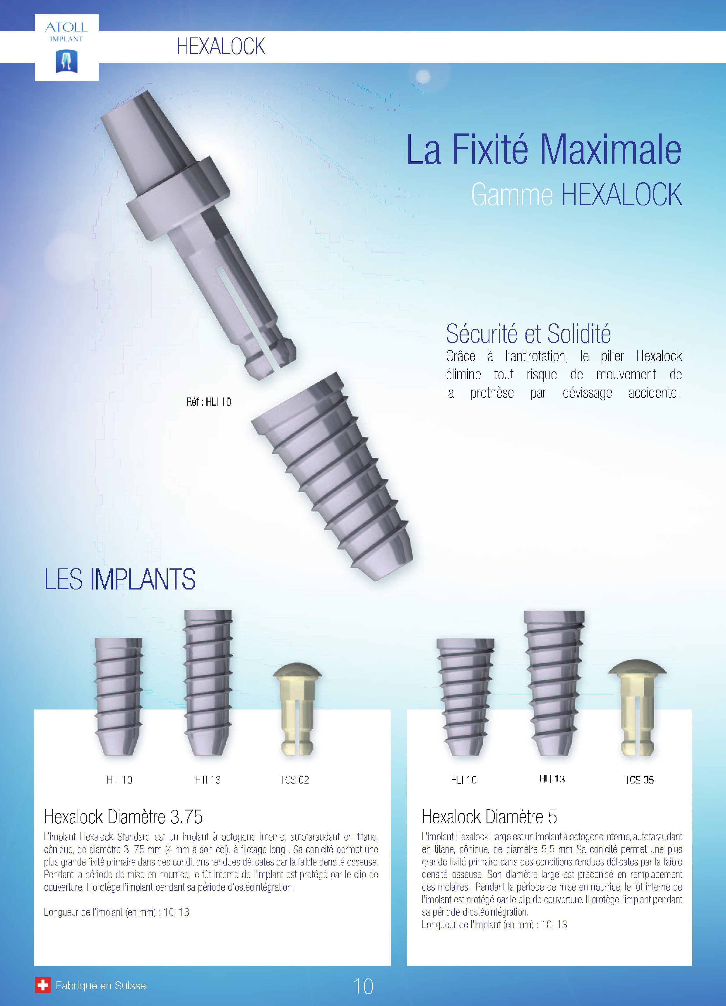 Atoll implant Hexalock Large Dental Implant | SpotImplant