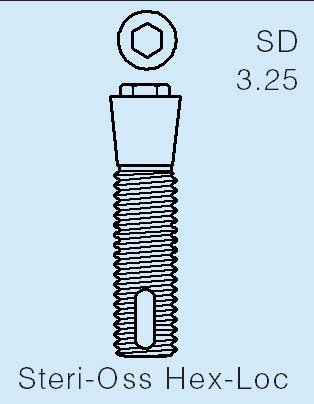 Steri-Oss Hex-Loc SD (Flared) Dental Implant | SpotImplant