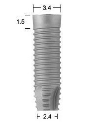 Biomet 3i Full OSSEOTITE Parallel Walled Certain Implant dentaire ...