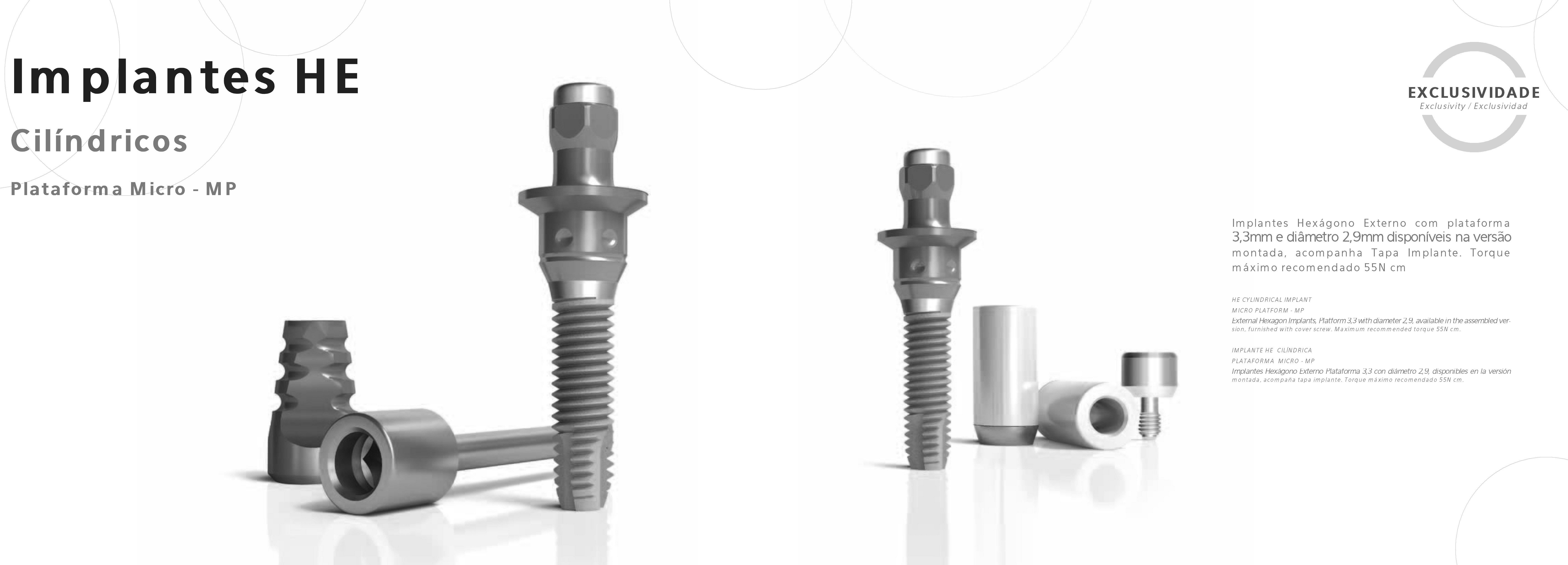 Bionnovation Hexagono Externo HE Classic Cilindrico Implante dental | SpotImplant