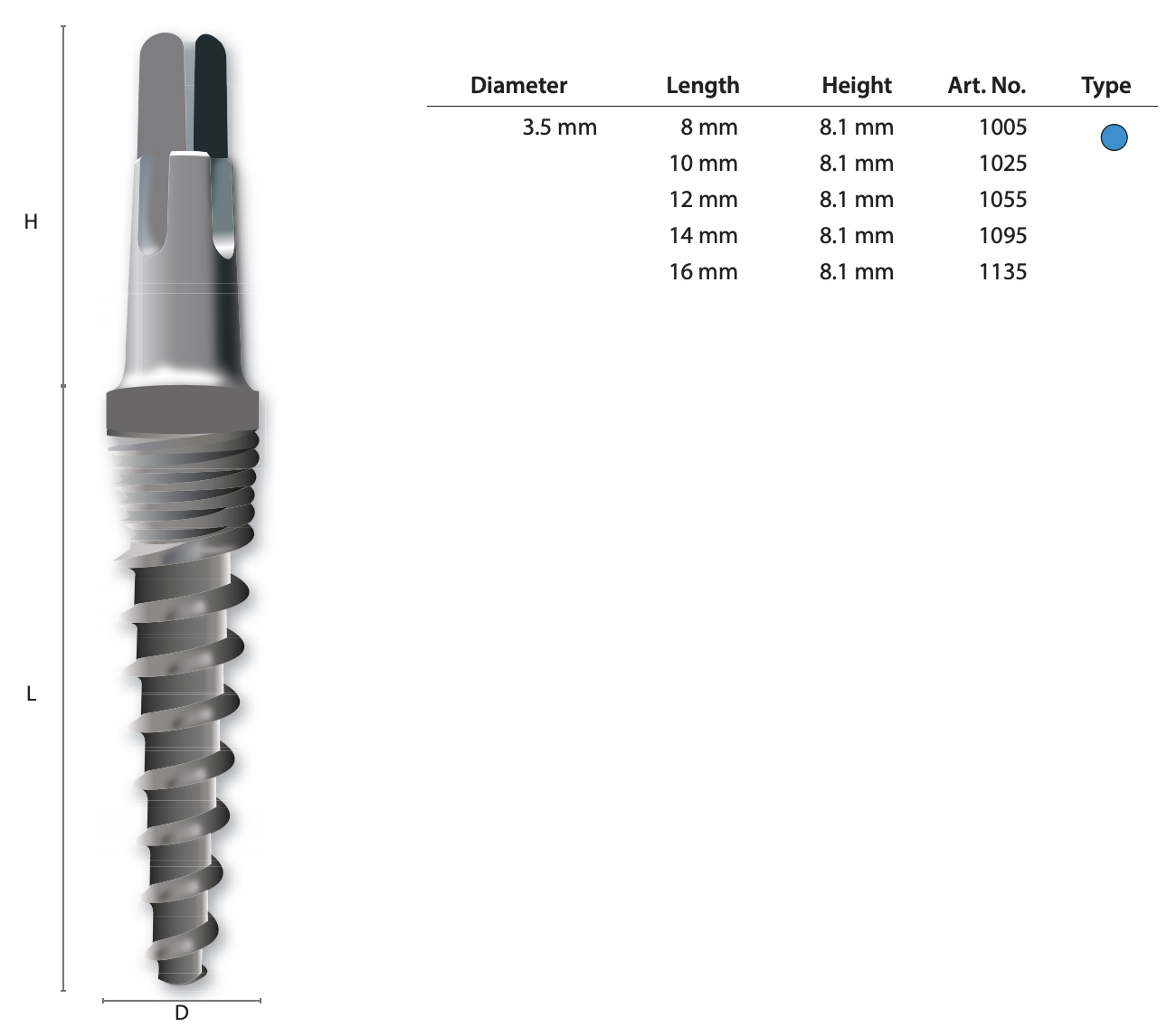 Champions Implants Square-Shaped-classic Implant dentaire | SpotImplant
