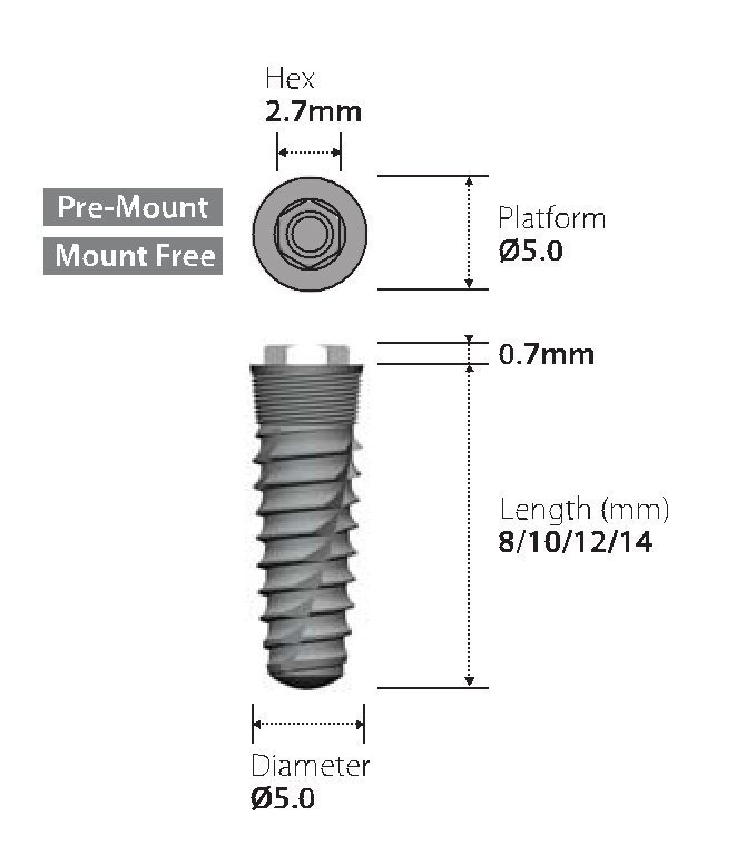 Cowellmedi Atlas External Tapered Implant dentaire | SpotImplant