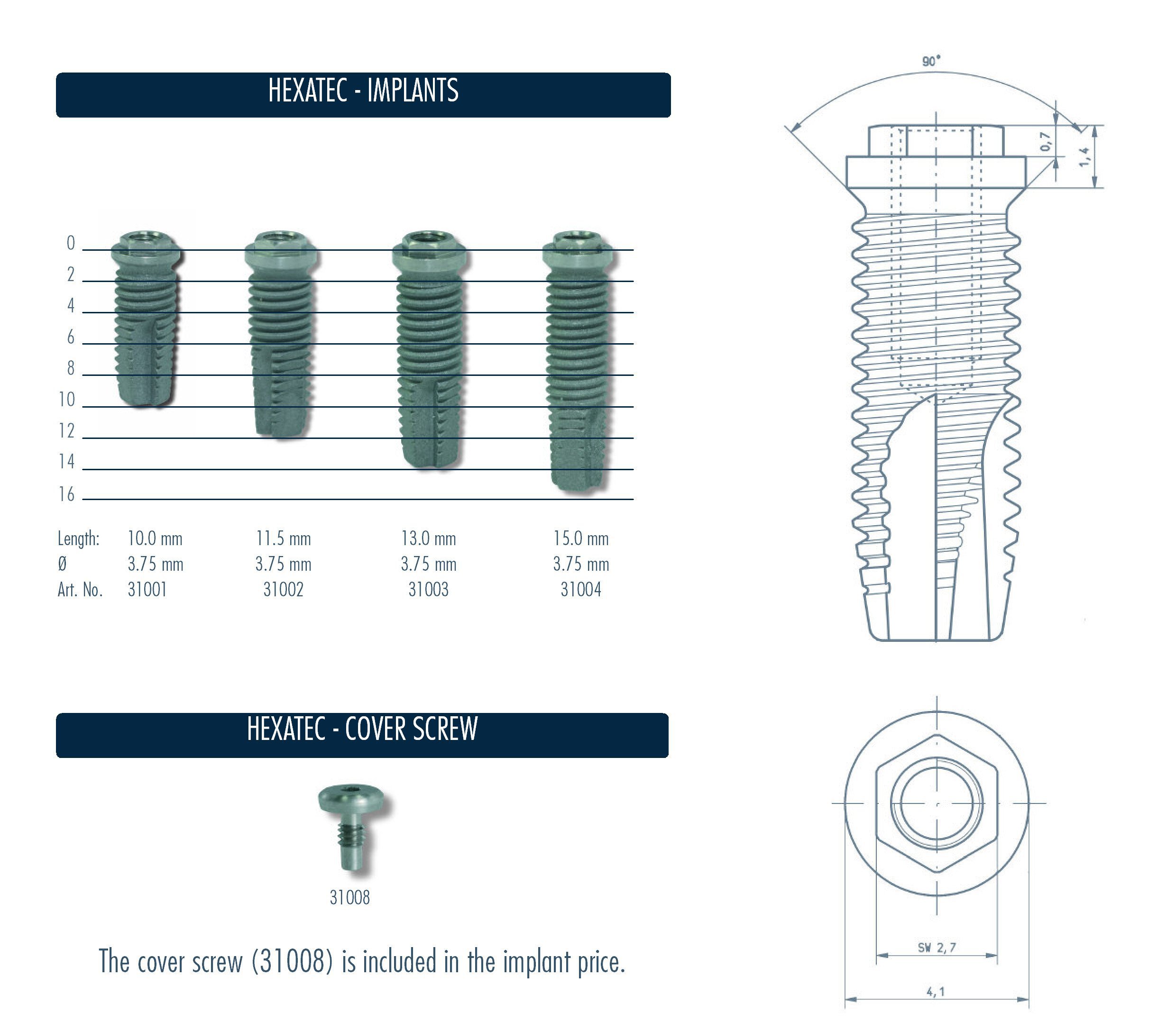 Dental Ratio Systems (DRS) Hexatec Implant dentaire | SpotImplant