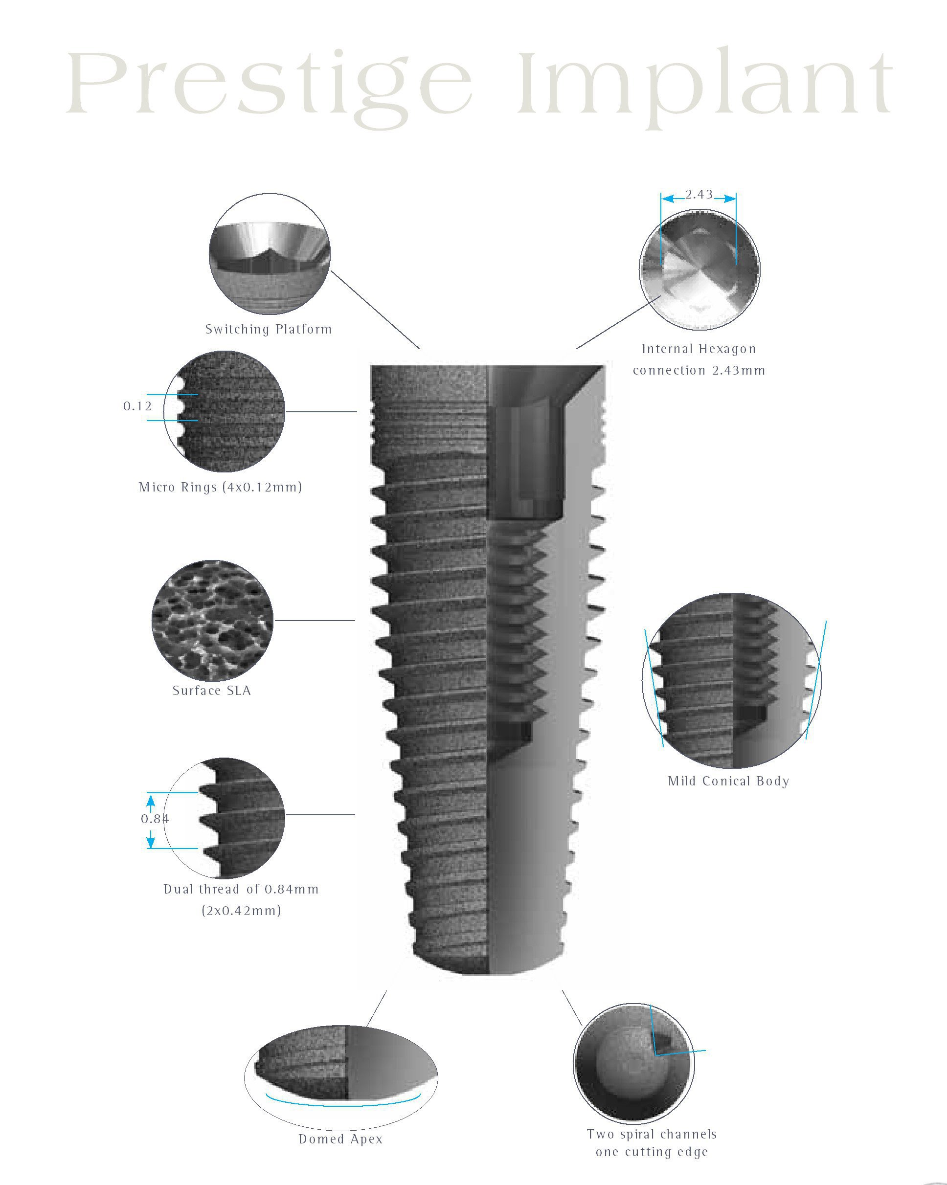 DENTIN Implants Technologies Prestige Dental Implant | SpotImplant