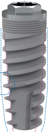 Ziacom / Osseolife ZM8 S Dental Implant | SpotImplant
