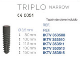 Eckermann Triple Narrow Dental Implant | SpotImplant