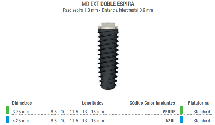 OXY implant (Biomec) MD Line EXT Double Thread Dental Implant | SpotImplant