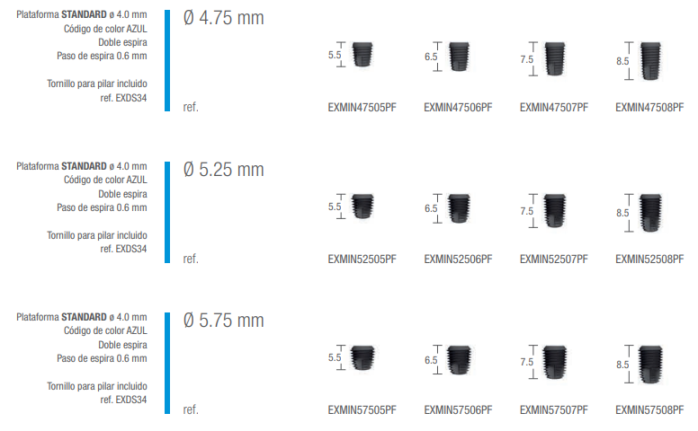 OXY implant (Biomec) MD Line INT Double Thread micro Dental Implant ...