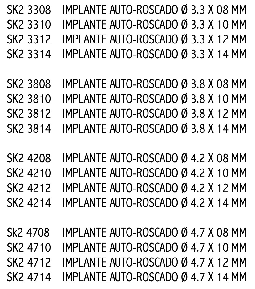 Klockner SK2 Implante dental | SpotImplant
