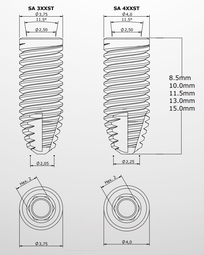 S.I.N Implant System (SIN) Tryon SAT Implante dental | SpotImplant