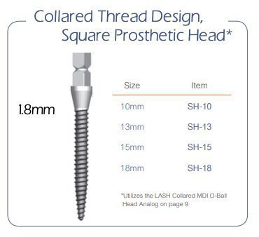 IMTEC Sendax MDI Collared (Square Head) Dental Implant | SpotImplant