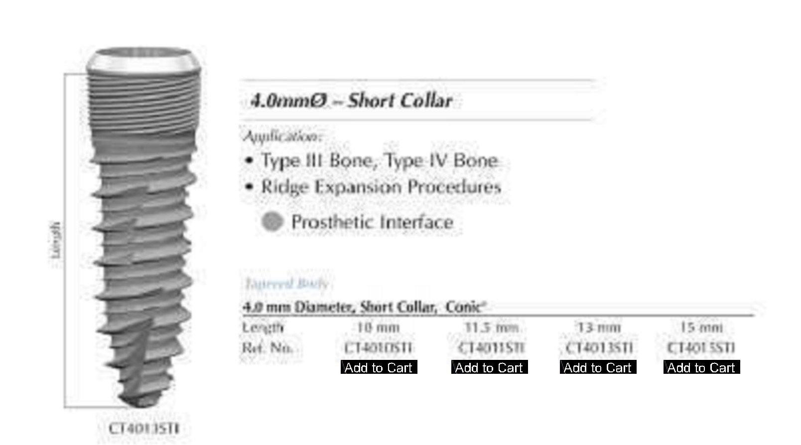 Intra-Lock System International Standard Platform Conic Body Implante ...