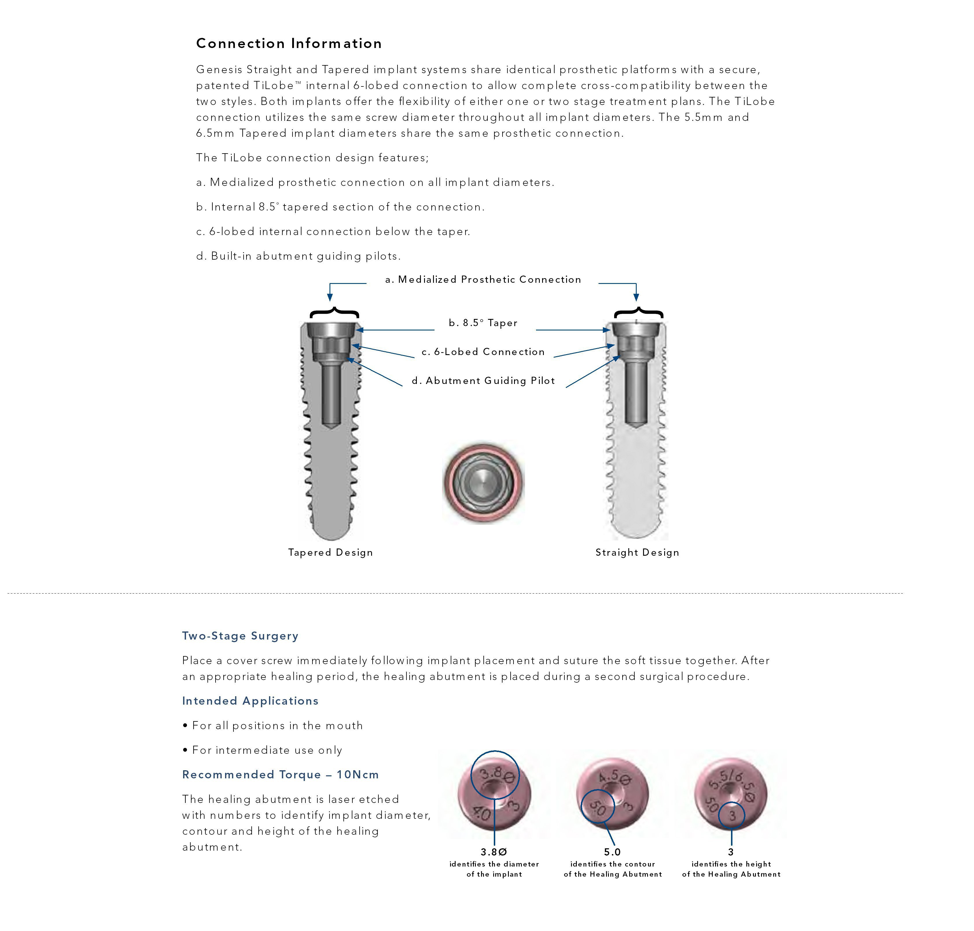 Keystone Dental (Lifecore Biomedical) Genesis Taper Implant dentaire ...