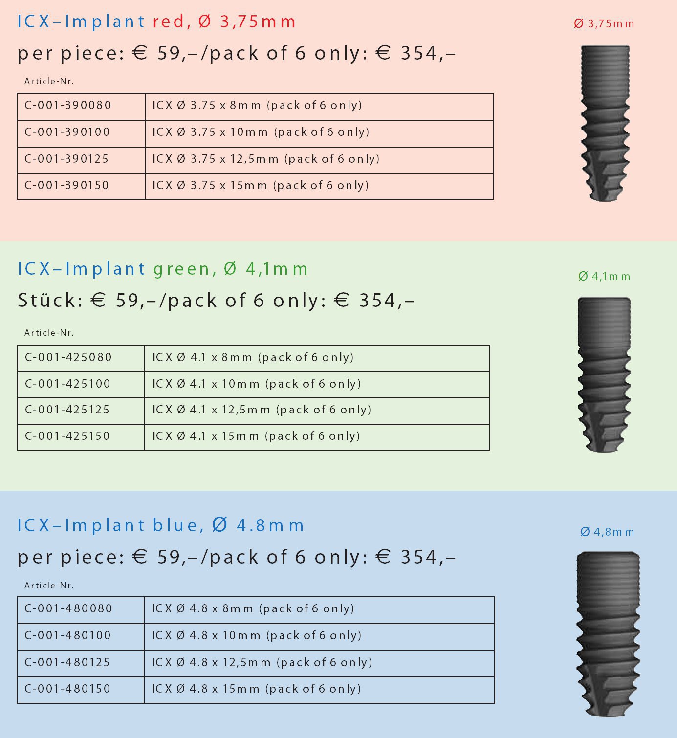 Medentis Medical ICX Templant Premium Zahnimplantat | SpotImplant