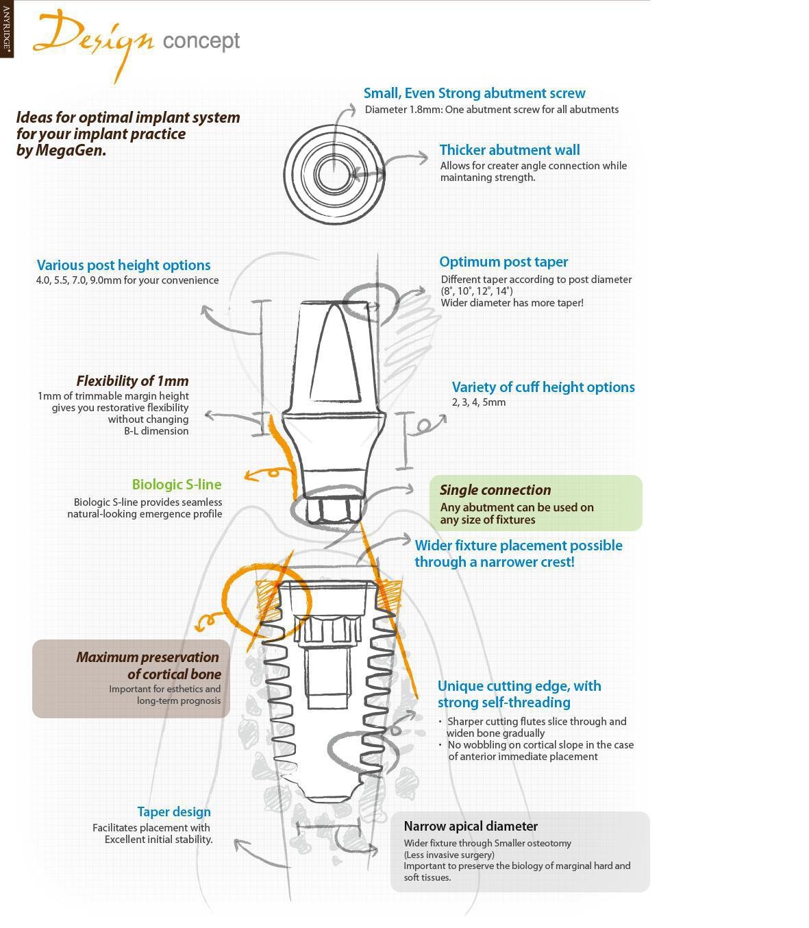 Megagen Anyridge Implante dental | SpotImplant