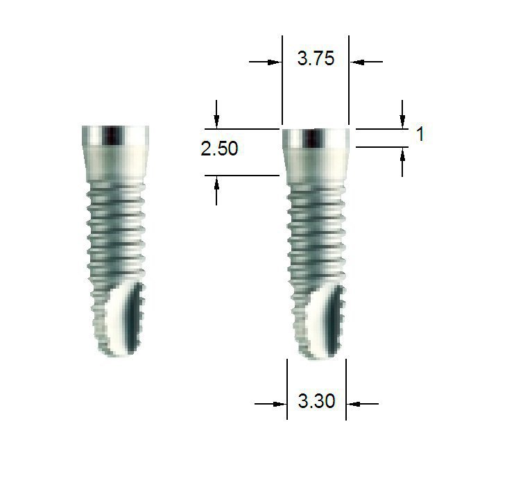 MIS BioCom Internal hex Narrow (M4) Implant dentaire | SpotImplant