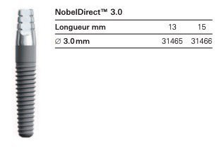 Nobel Biocare NobelDirect 3.0 Implant dentaire | SpotImplant