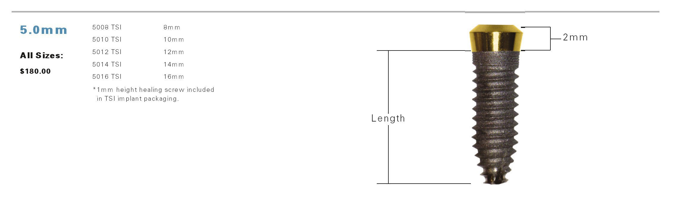 OCO Biomedical TSI Dental Implant | SpotImplant