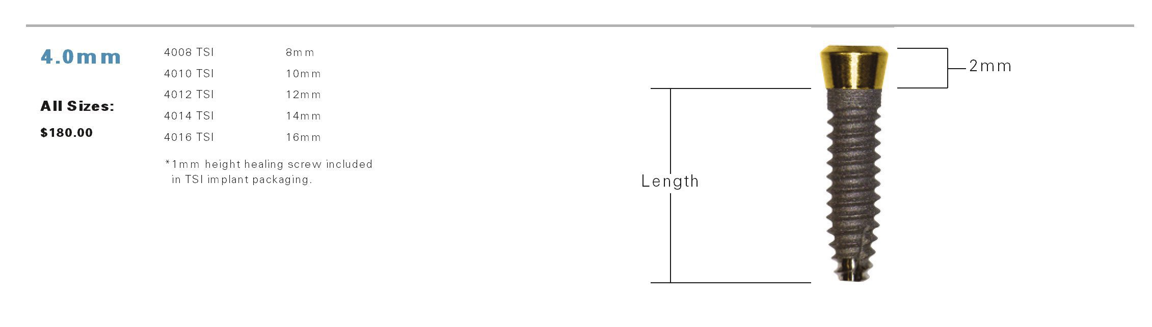 OCO Biomedical TSI Dental Implant | SpotImplant