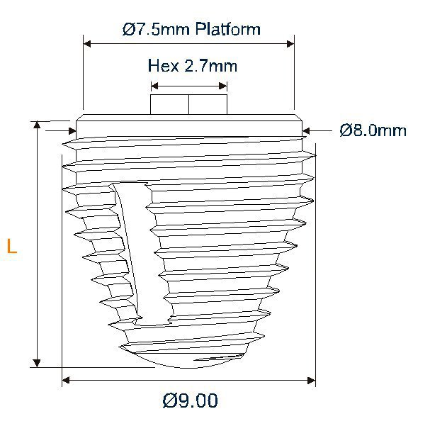 Southern Implants External Hex Max Dental Implant | SpotImplant