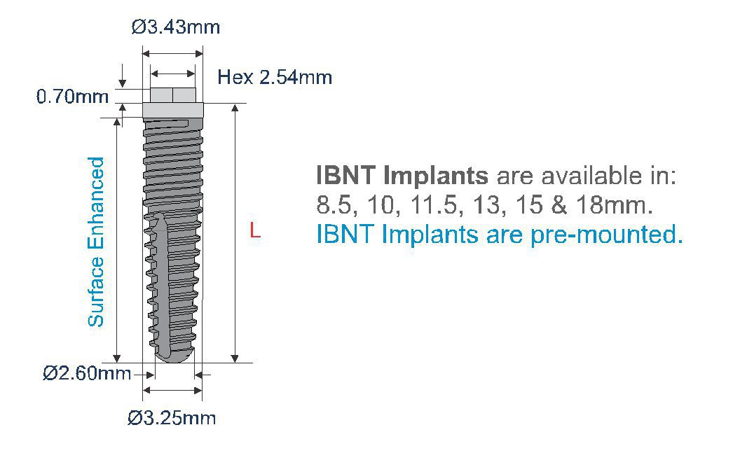 Southern Implants External Hex (Tapered Narrow) Dental Implant ...