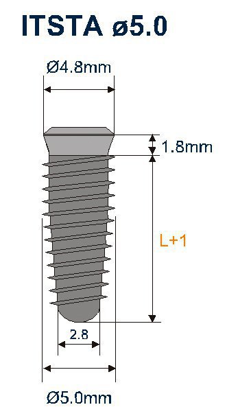 Southern Implants Internal Octogon Tapered (ITSTA) Dental Implant ...