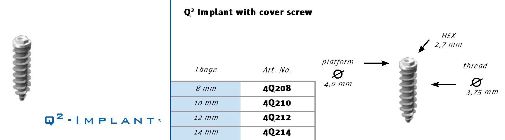 Trinon Titanium Q2 Dental Implant | SpotImplant